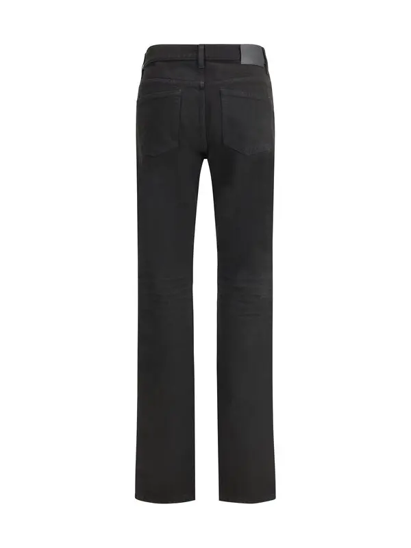 Saint Laurent Nico Straight Leg Jeans - Black