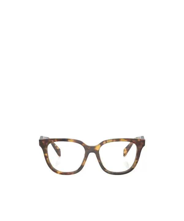 Prada Tortoiseshell Oval Frame Eyeglasses - Multicolor