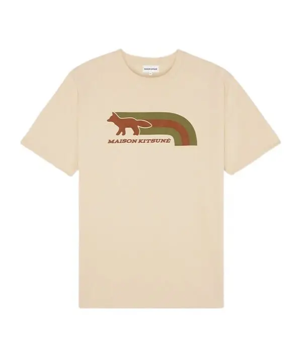 Maison Kitsuné Bold Fox Head Patch Comfort T-shirt - Nude