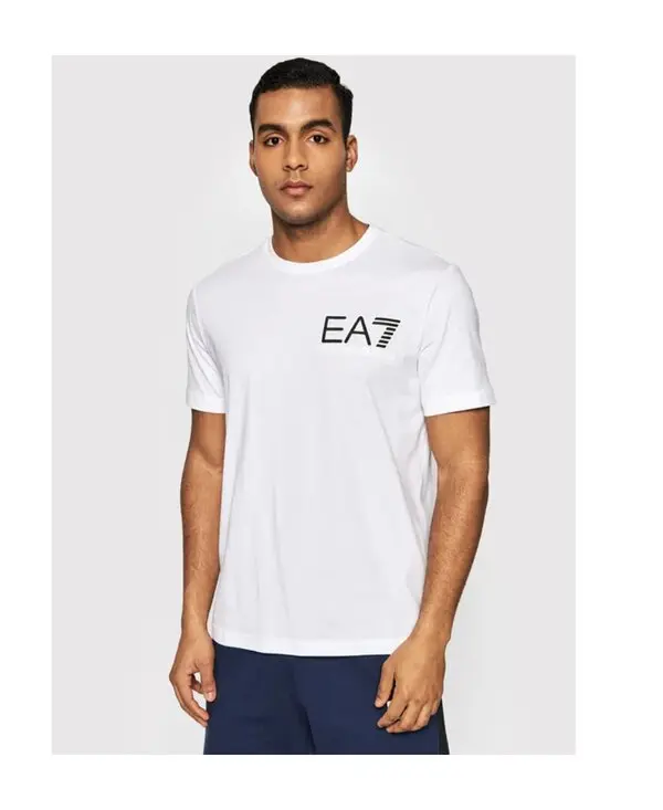 EA7 Logo-print Cotton T-shirt