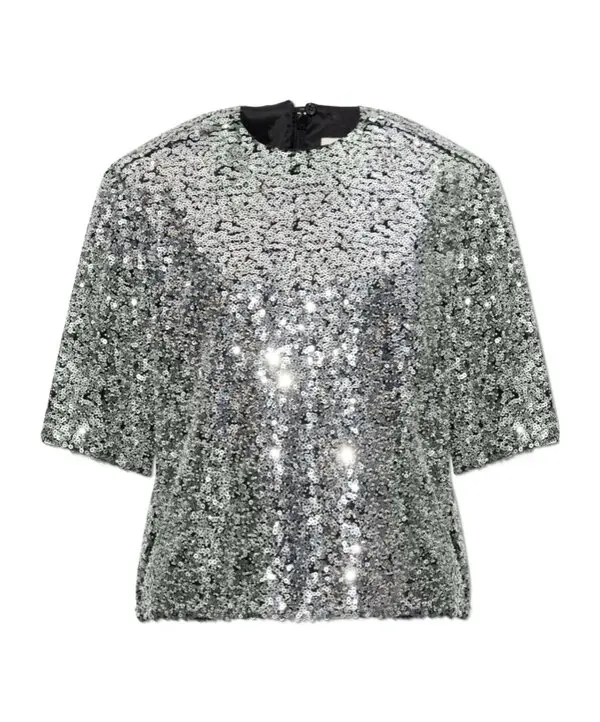 Isabel Marant Étoile Sequin Embellished Crew Neck Top