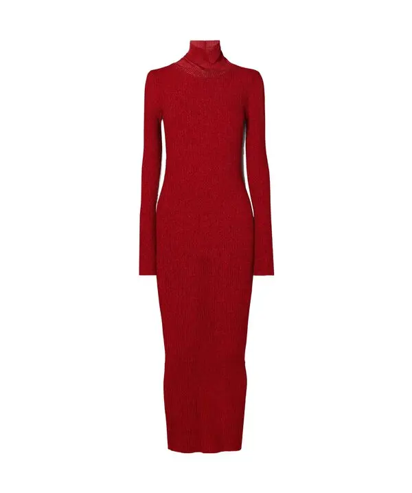 Isabel Marant Étoile Josita Ribbed Knit High Neck Maxi Dress