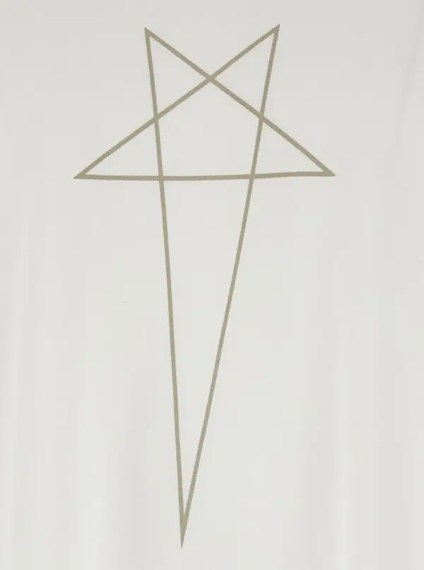 Rick Owens Star Printed Long Sleeved T-shirt