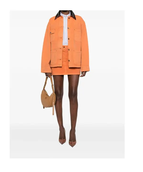 Prada Long-sleeved Collared Jacket - Orange