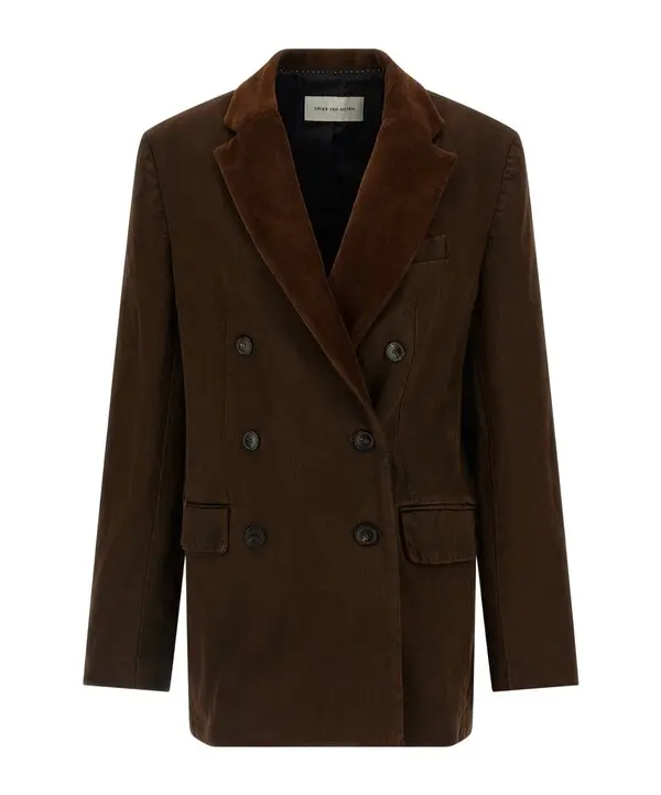 Dries Van Noten Double-breasted Blazer - Black