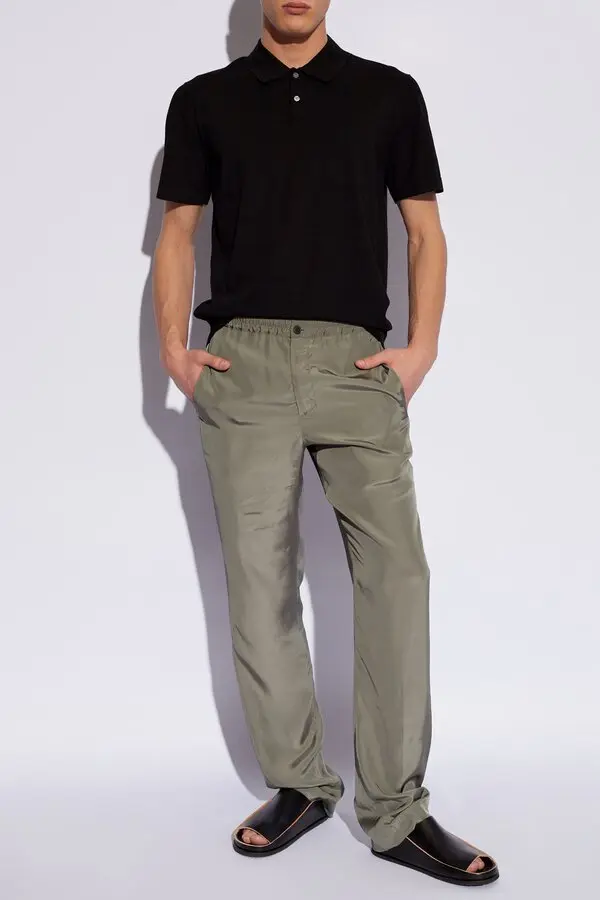 Theory Goris Short-sleeved Polo Shirt - Black