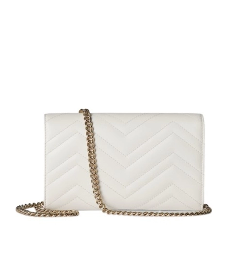 Gucci Logo Plaque Quilted Clutch Bag