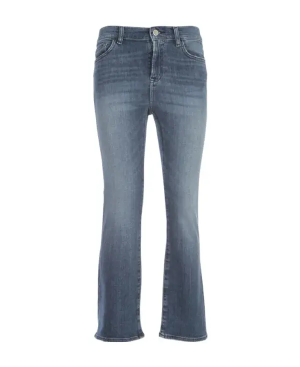 Emporio Armani Cropped Jeans With Belt Ring