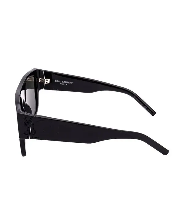 Saint Laurent Logo Sunglasses - Gray