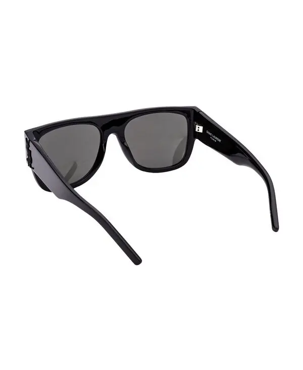 Saint Laurent Logo Sunglasses - Gray