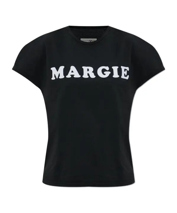 MAISON MARGIELA Margie Logo T-shirt - Black