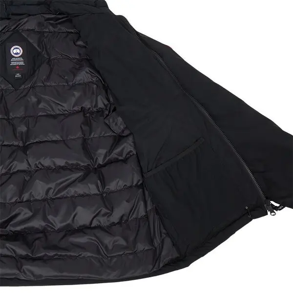 Canada Goose Logo Patch Zip-up Down Jacket