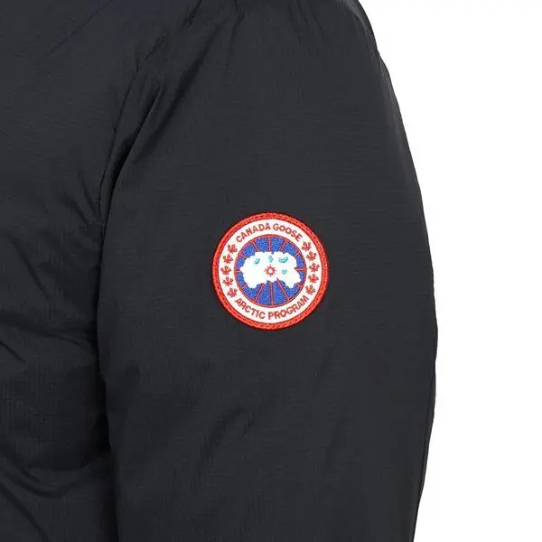 Canada Goose Logo Patch Zip-up Down Jacket
