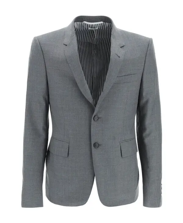 Thom Browne Wool Suit Jacket - Gray