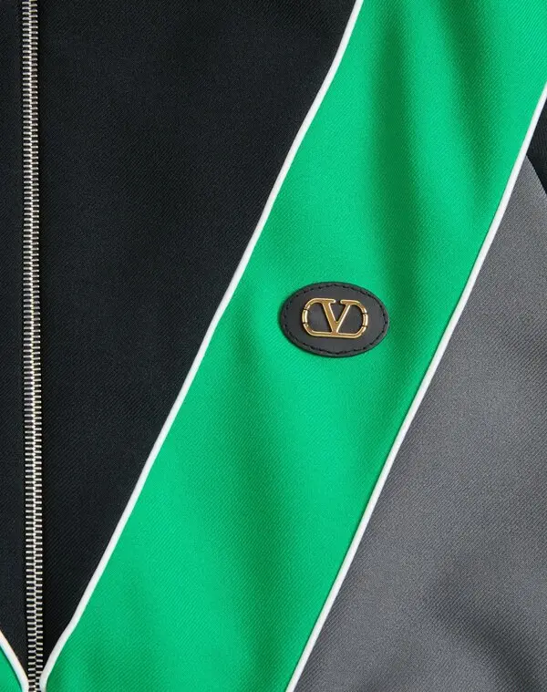 Valentino Garavani Vlogo Signature Zip-up Sweatshirt - Black