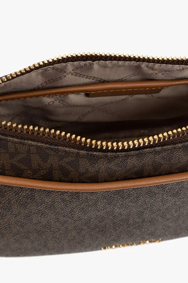 Michael Kors Monogram Crossbody Bag With Removable Pouch