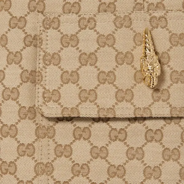 Gucci Gg Cotton Canvas Fabric Dress