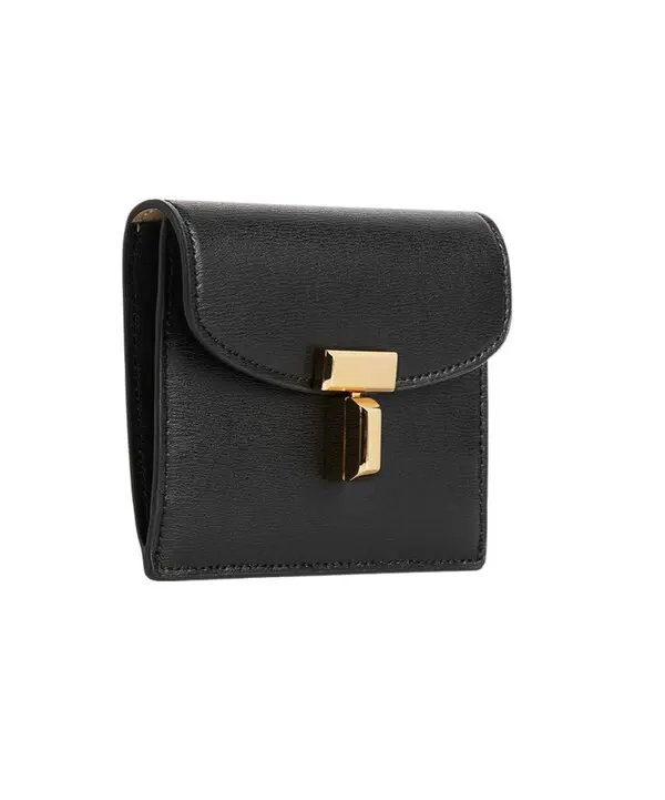 TOTEME T-lock Small Card Holder - Black