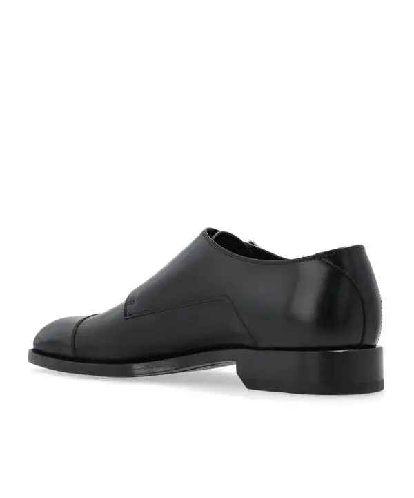 JIMMY CHOO Finnion Monk Strap Derby Shoes