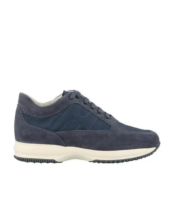 Hogan Interactive Series Suede And Nylon Sneakers - Black