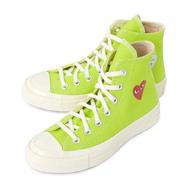 Comme Des Garçons Round Toe High Top Sneakers