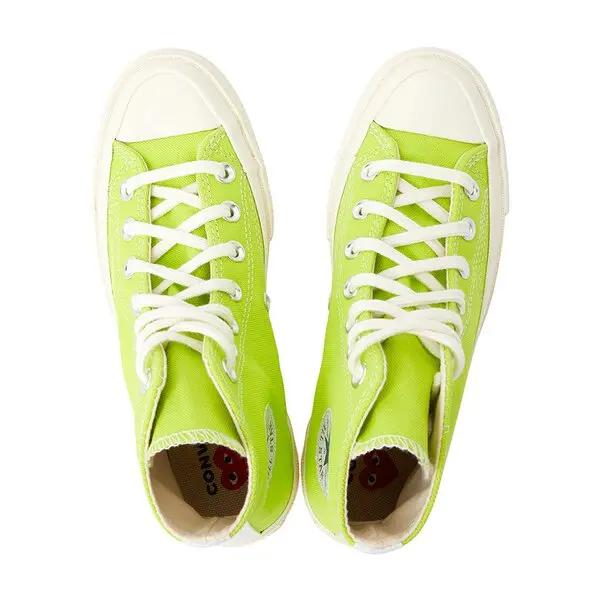Comme Des Garçons Round Toe High Top Sneakers