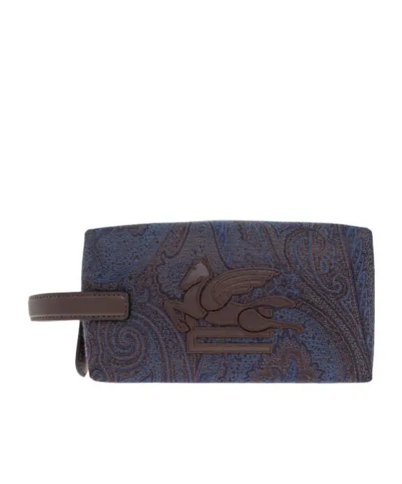 Etro Essential Small Jacquard Pouch - Black