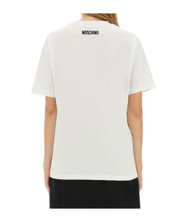 Moschino Smiley Face Graphic Crewneck T-shirt - White
