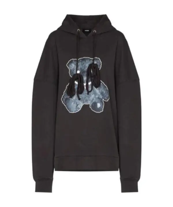 We11Done Bear Graphic Hooded Sweatshirt