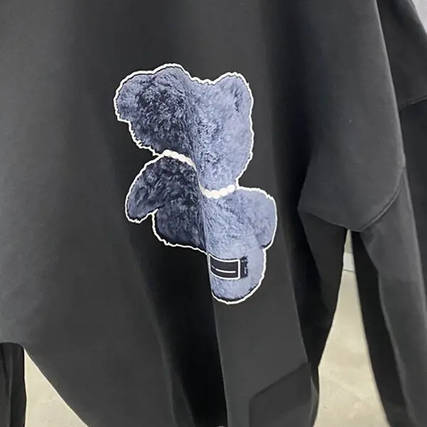 We11Done Bear Graphic Hooded Sweatshirt