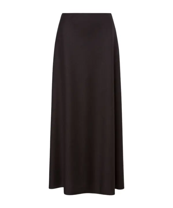 Alberta Ferretti High Waist Pleated Midi Skirt