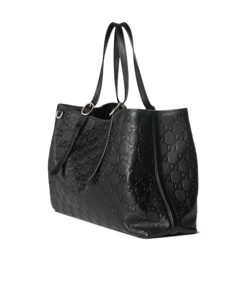 Gucci Emblem Large Tote Bag - Black