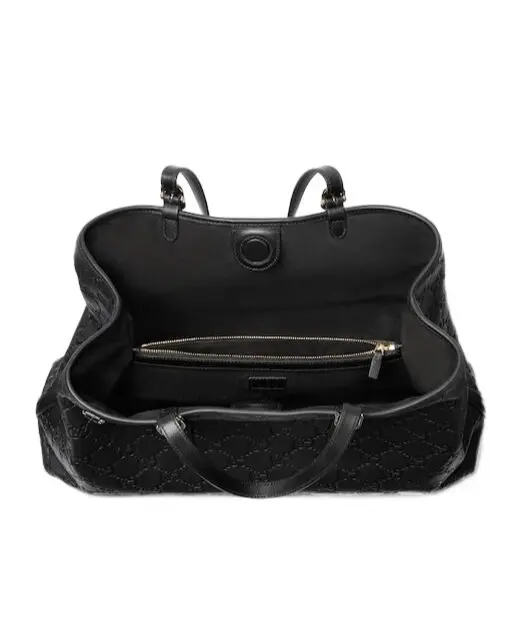 Gucci Emblem Large Tote Bag - Black