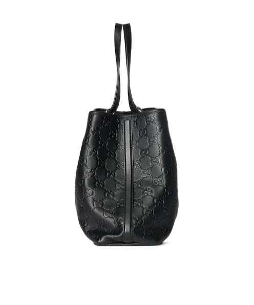 Gucci Emblem Large Tote Bag - Black
