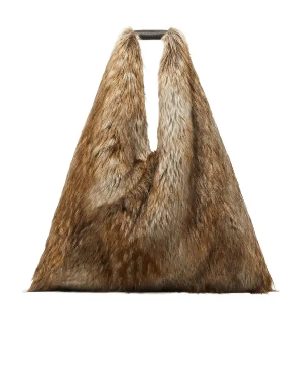 MAISON MARGIELA Fur-effect Japanese Shoulder Bag