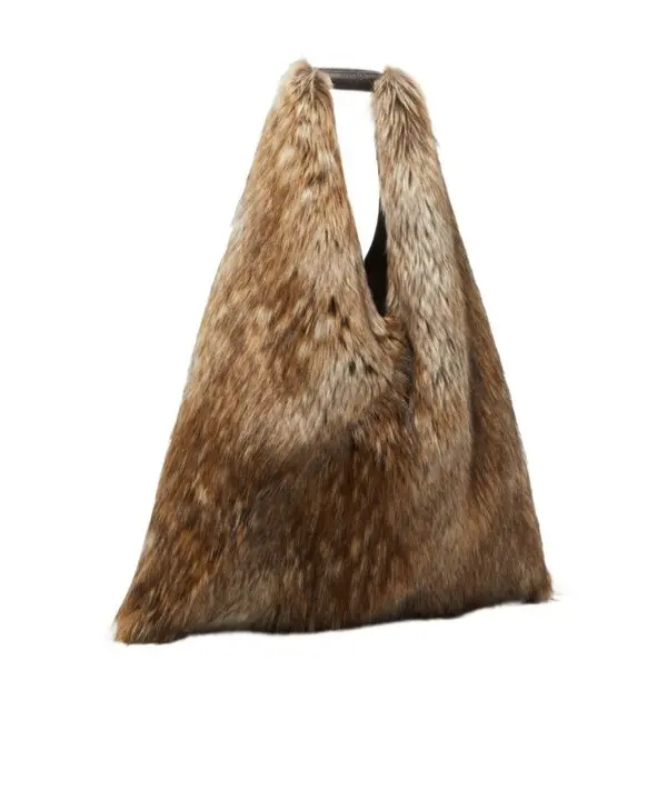 MAISON MARGIELA Fur-effect Japanese Shoulder Bag