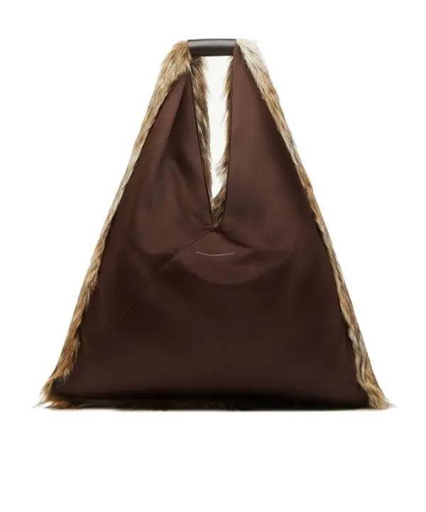 MAISON MARGIELA Fur-effect Japanese Shoulder Bag