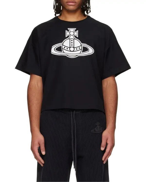 VIVIENNE WESTWOOD Box Type Crewneck T-shirt - Black