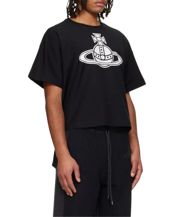 VIVIENNE WESTWOOD Box Type Crewneck T-shirt - Black