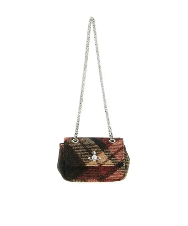 VIVIENNE WESTWOOD Small Wool Shoulder Bag - Red