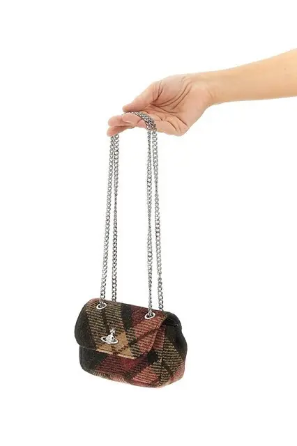 VIVIENNE WESTWOOD Small Wool Shoulder Bag - Red