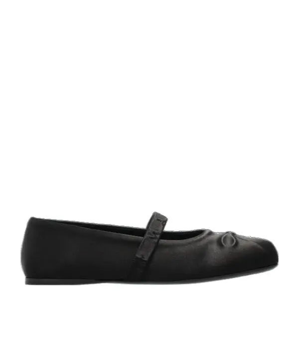Marni Bow Detailed Ballerinas - Black