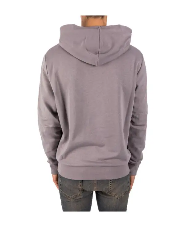 Balmain Logo Printed Drawstring Hoodie - Gray
