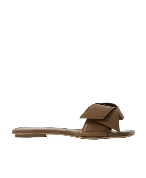 Acne Studios Logo Flat Slippers - Green