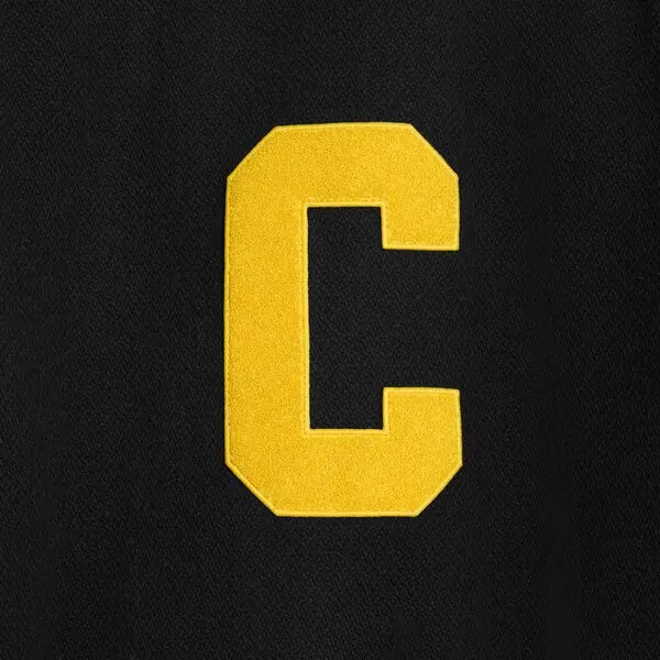 Celine Classic Teddy Jacket In Textured Wool - Black/yellow