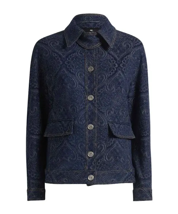 Etro Denim Jacquard Jacket