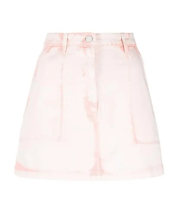 Alberta Ferretti Pink Denim Miniskirt