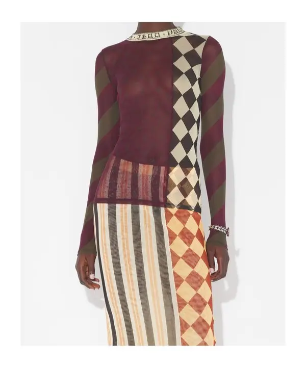 JEAN PAUL GAULTIER Patchwork Long-sleeve Top