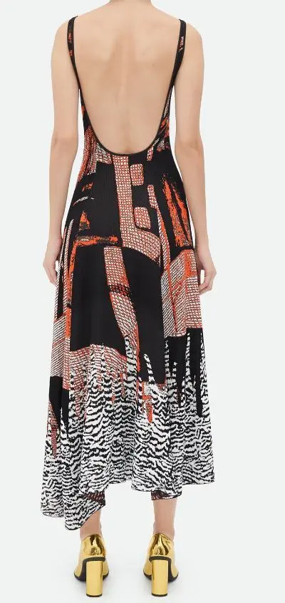 Bottega Veneta Sleeveless Patterned Dress