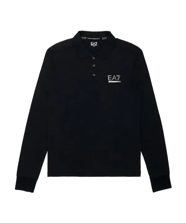 EA7 Logo Pattern Polo Shirt